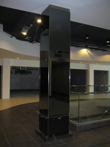 Square Column Glass Showcase